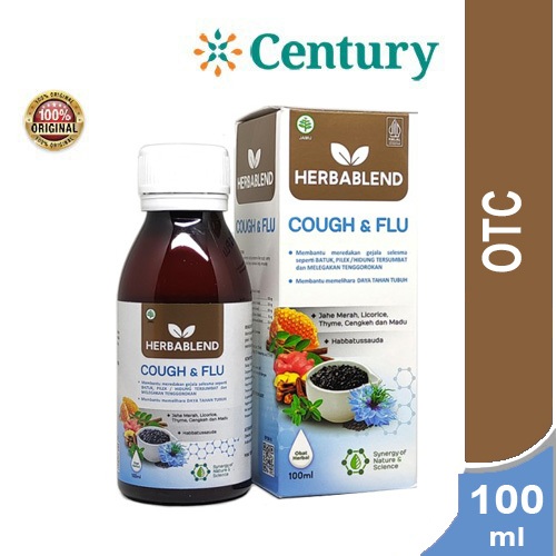 Jual HERBABLEND COUGH & FLU 100ML / OTC / OBAT BATUK & PILEK | Shopee Indonesia