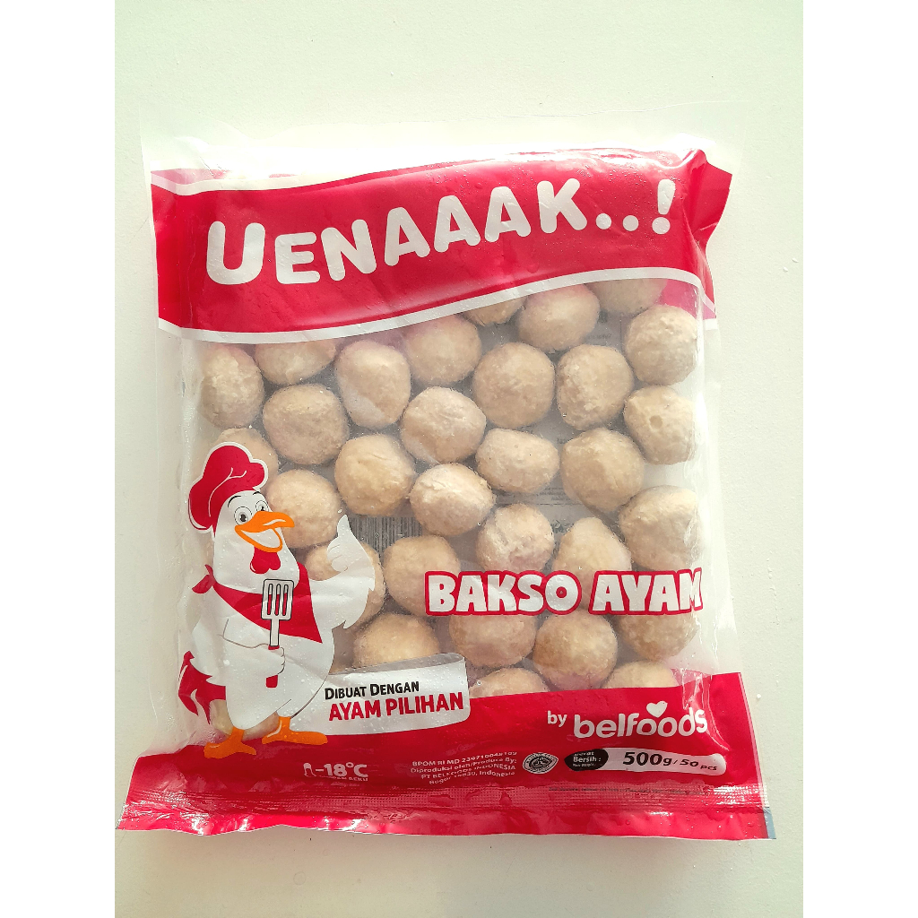 Jual BELFOODS uenak baso ayam besar 500gr | Shopee Indonesia