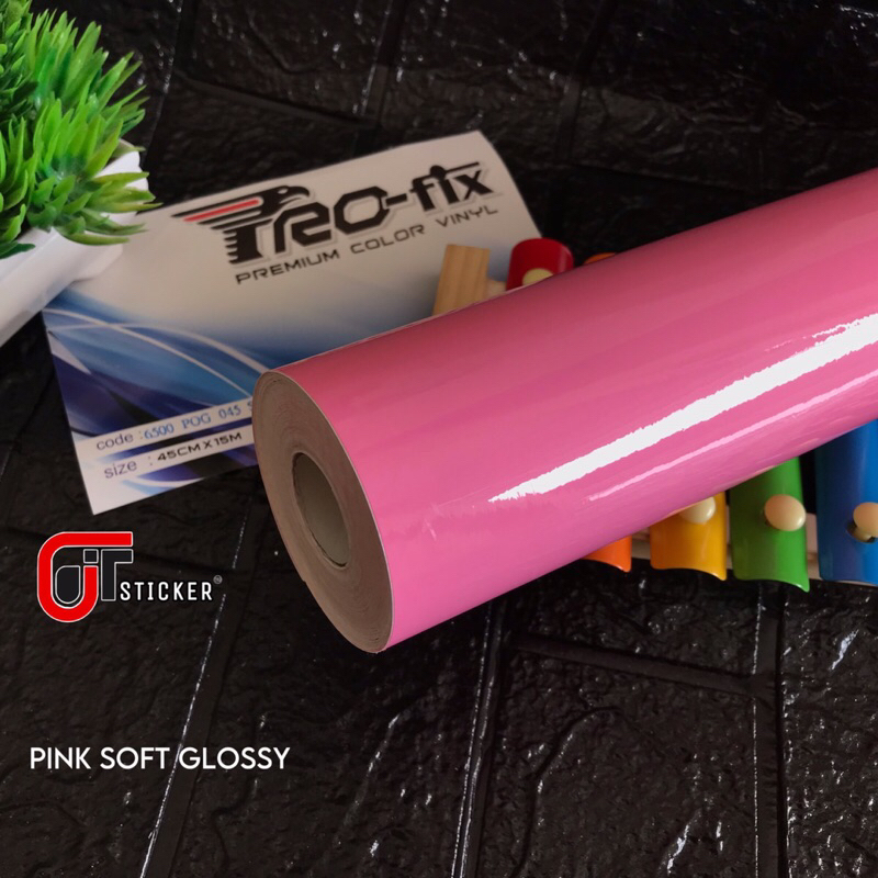 Jual skotlet pink soft glossy sticker scotlite profix premium color ...