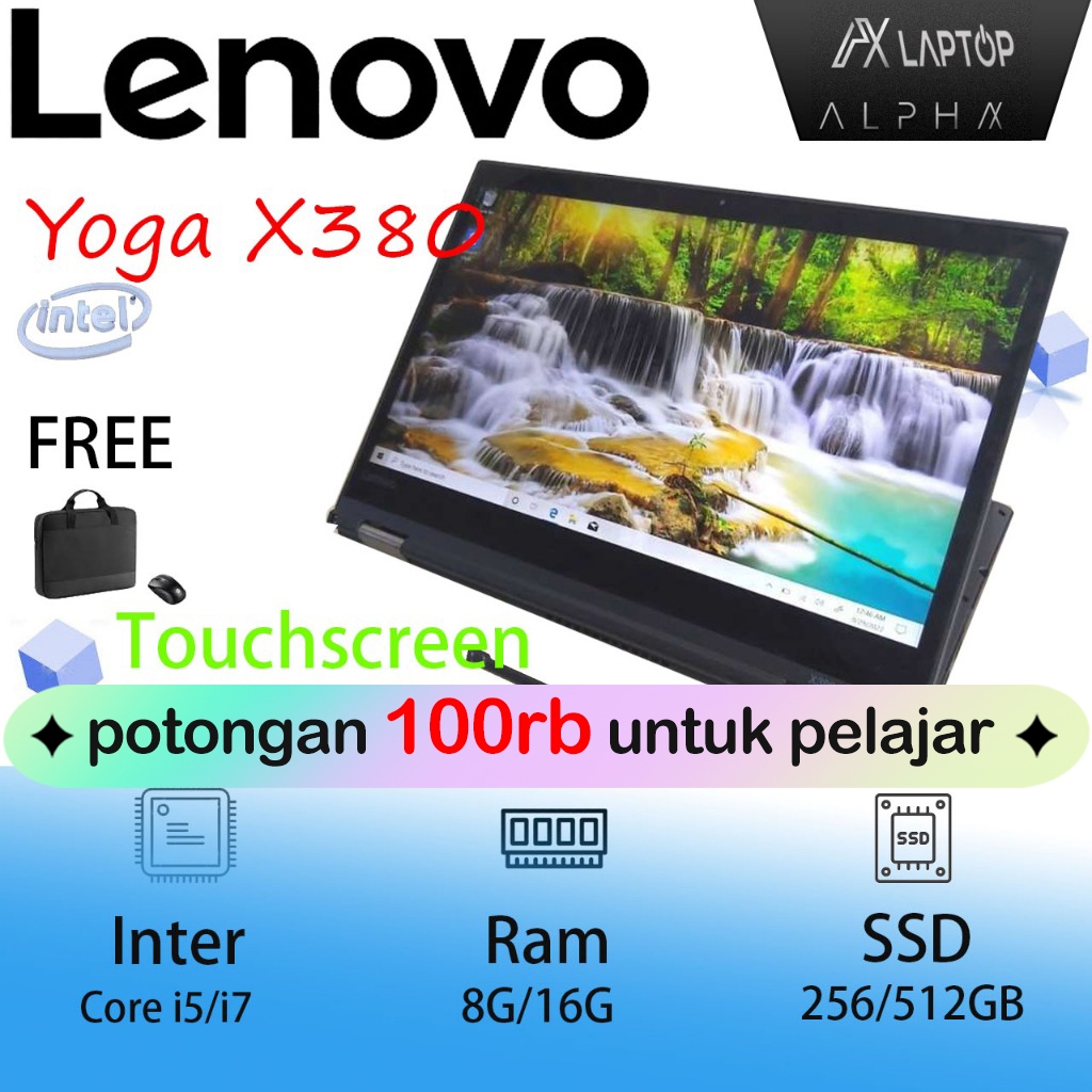 Jual Laptop Lenovo Thinkpad Yoga X370 X380 Core I5/I7 Gen 7/8 ...