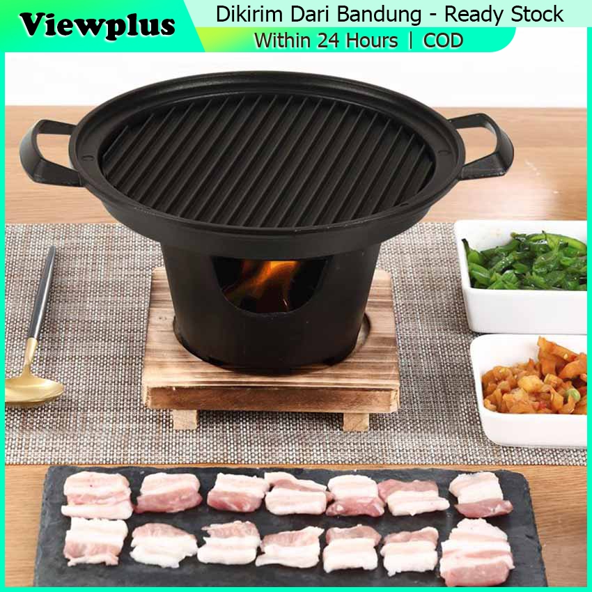 Jual Alat Panggang BBQ Japanese Grill Pan Mini Barbecue Plate Stove Pot ...