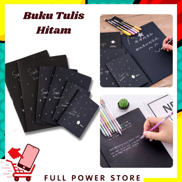 Jual FPS Buku Tulis Warna Hitam Isi 28 Lembar Buku Catatan Kertas Hitam ...
