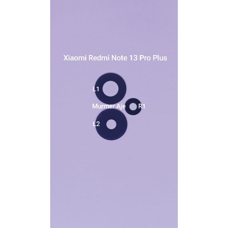 Jual Lensa camera kaca kamera belakang Xiaomi redmi note 13 pro plus ...