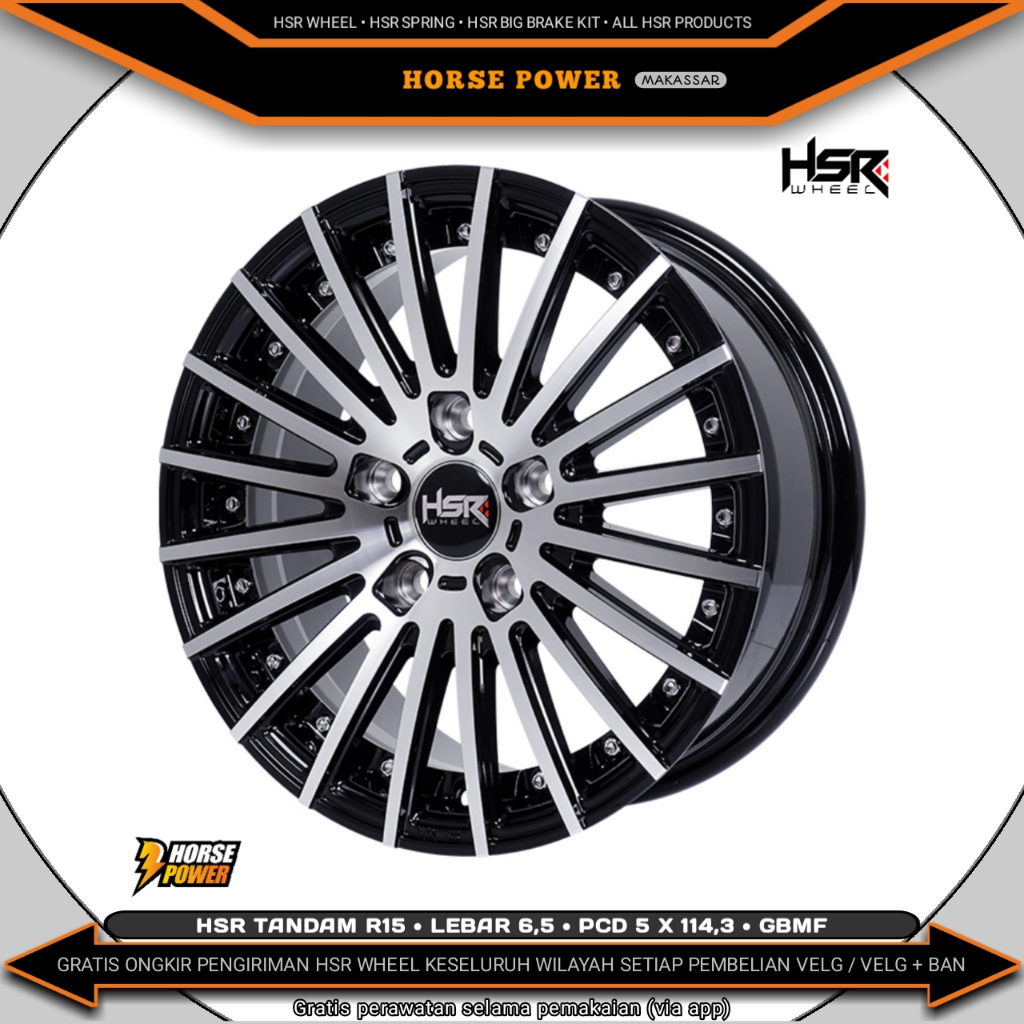 Jual Velg R15 • Mobil 5 Baut Roda • Single Pcd 5 x 114,3 • Hsr Tandam ...