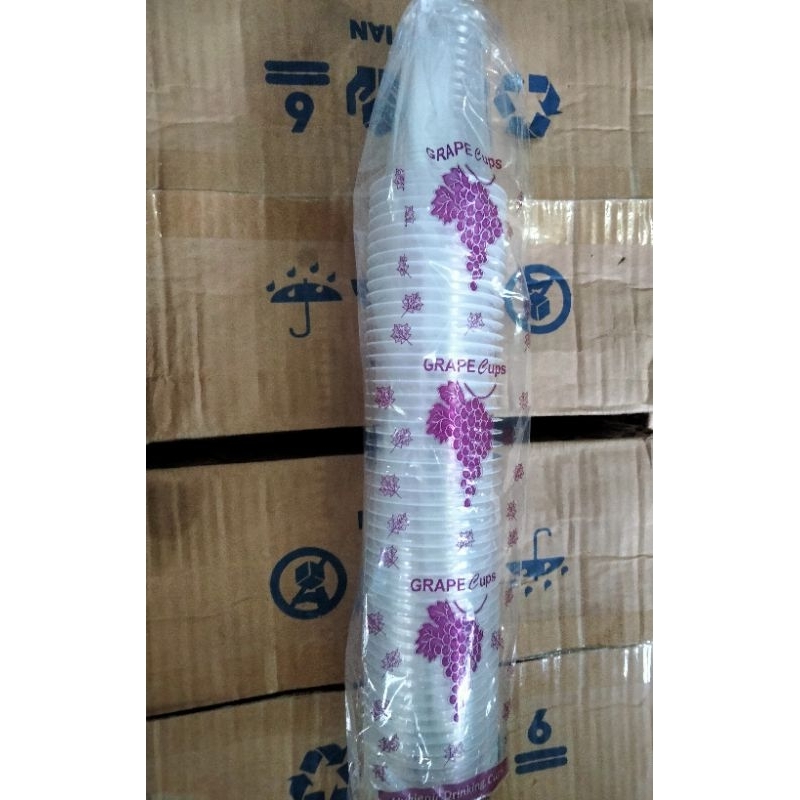 Jual Gelas Plastik Grape isi 50 pcs | Shopee Indonesia