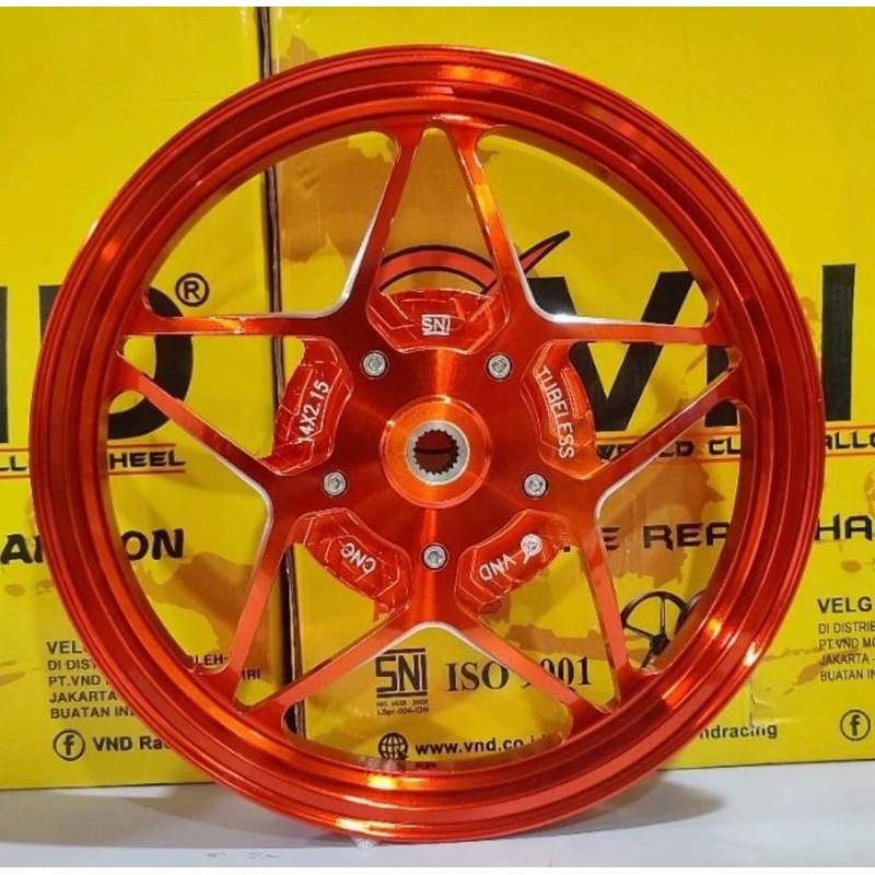 Jual Velg VND V-Speed Gen 2 untuk Vario 125/ Vario 150 Orange, Red, Black, Silver | Shopee Indonesia