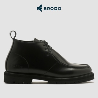 Jual BRODO - Sepatu Borneo Boots Full Black | Shopee Indonesia