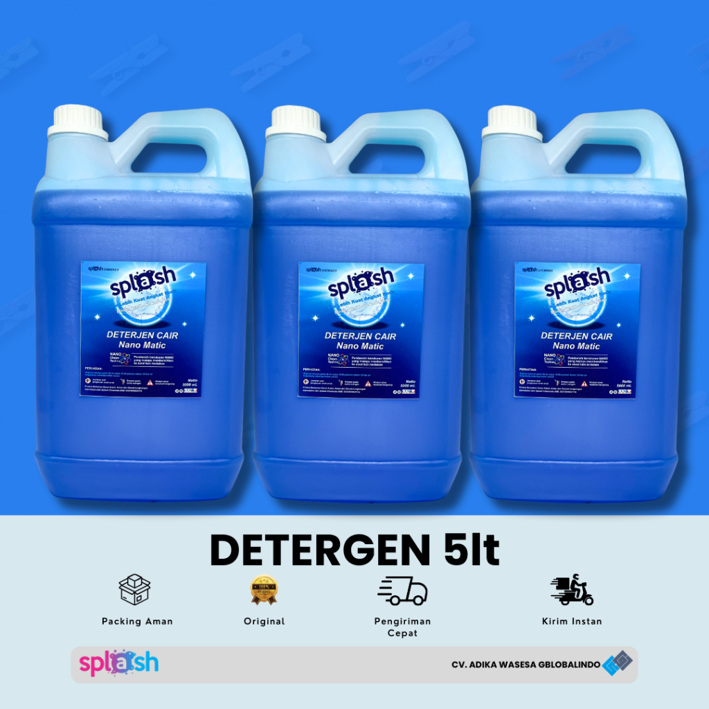 Jual Diterjen Laundry 5 Liter Detergen / Deterjen | Shopee Indonesia