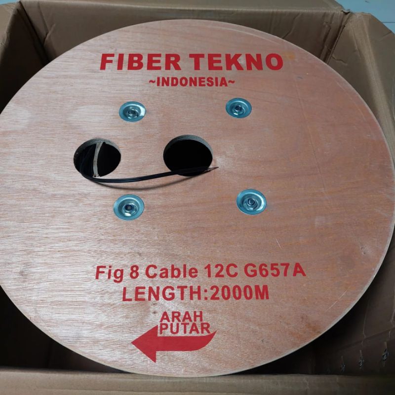 Jual kabel fiber optik 12 core fig8 2km / KU MINI 12 CORE FIG8 2.000 ...
