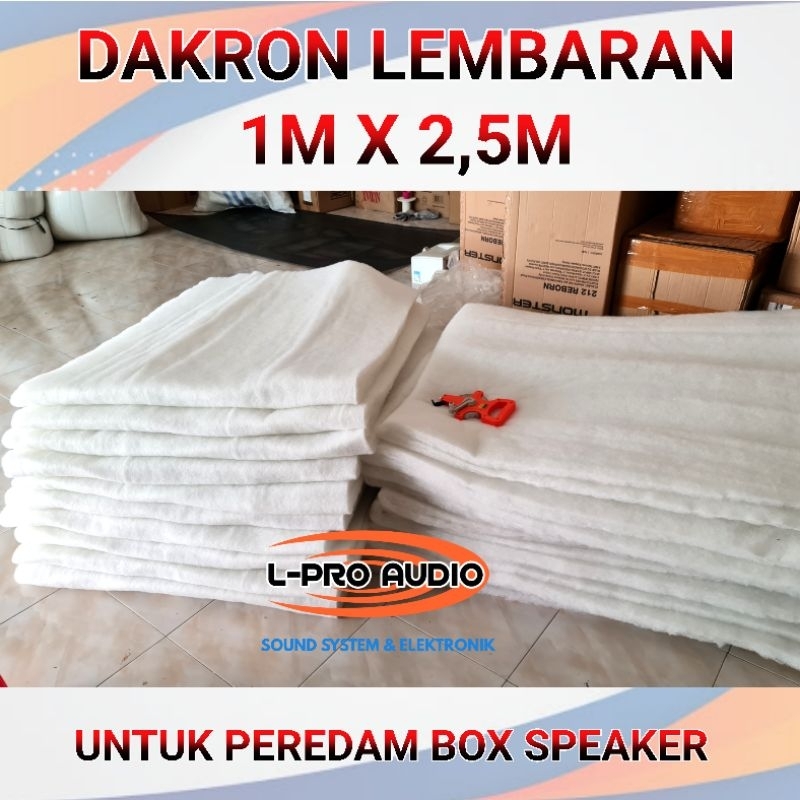 Jual Dakron busa peredam box speaker lembaran 1m x 2,5m tebal 3cm ...