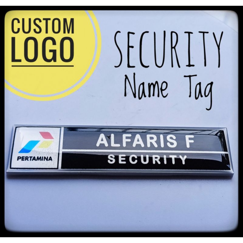 Jual Various Model of Security Name Tag / Name Tags for The Security ...