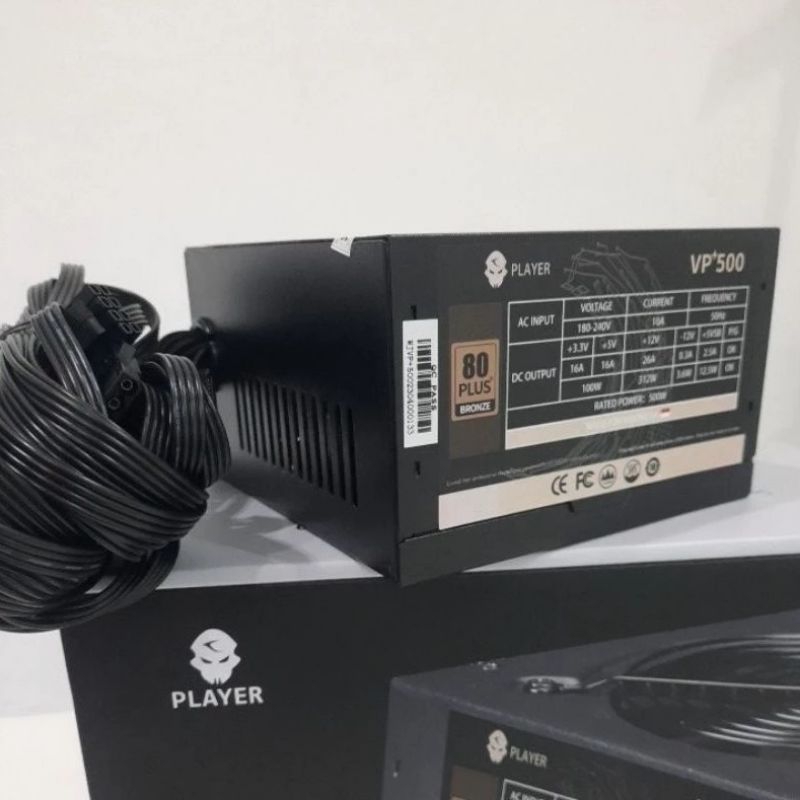 Jual POWER SUPPLY 500W PSU 500WATT 80+ BRONZE KABEL FLATT BARU | Shopee ...