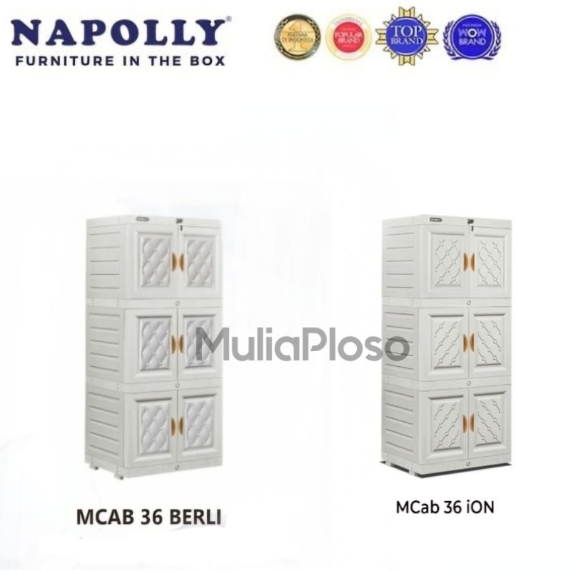 Jual Lemari mini NAPOLLY cabinet 3 susun MCAB 36 ION dan BERLY NAPOLLY ...