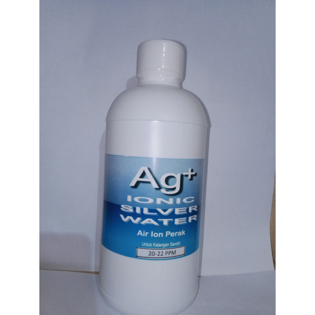 Jual Ionic Silver Water (Ag+) Air Ion Perak 20-22 ppm - Kemasan Refill isi 500 ml | Shopee Indonesia