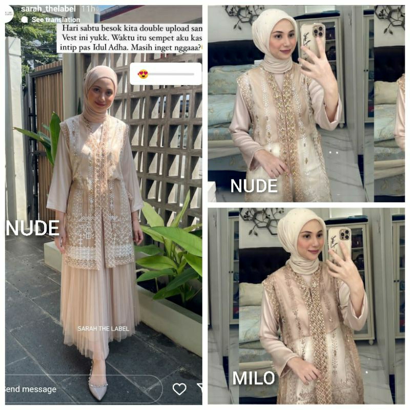 Jual SARAH THE LABEL Keisha Vest SIGNATURE BY SARAH sarahthelabel stl ...