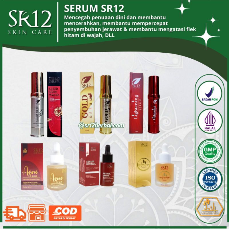 Jual Serum SR12 / Serum Retinol / Lightening Serum / Revitalizing Serum ...
