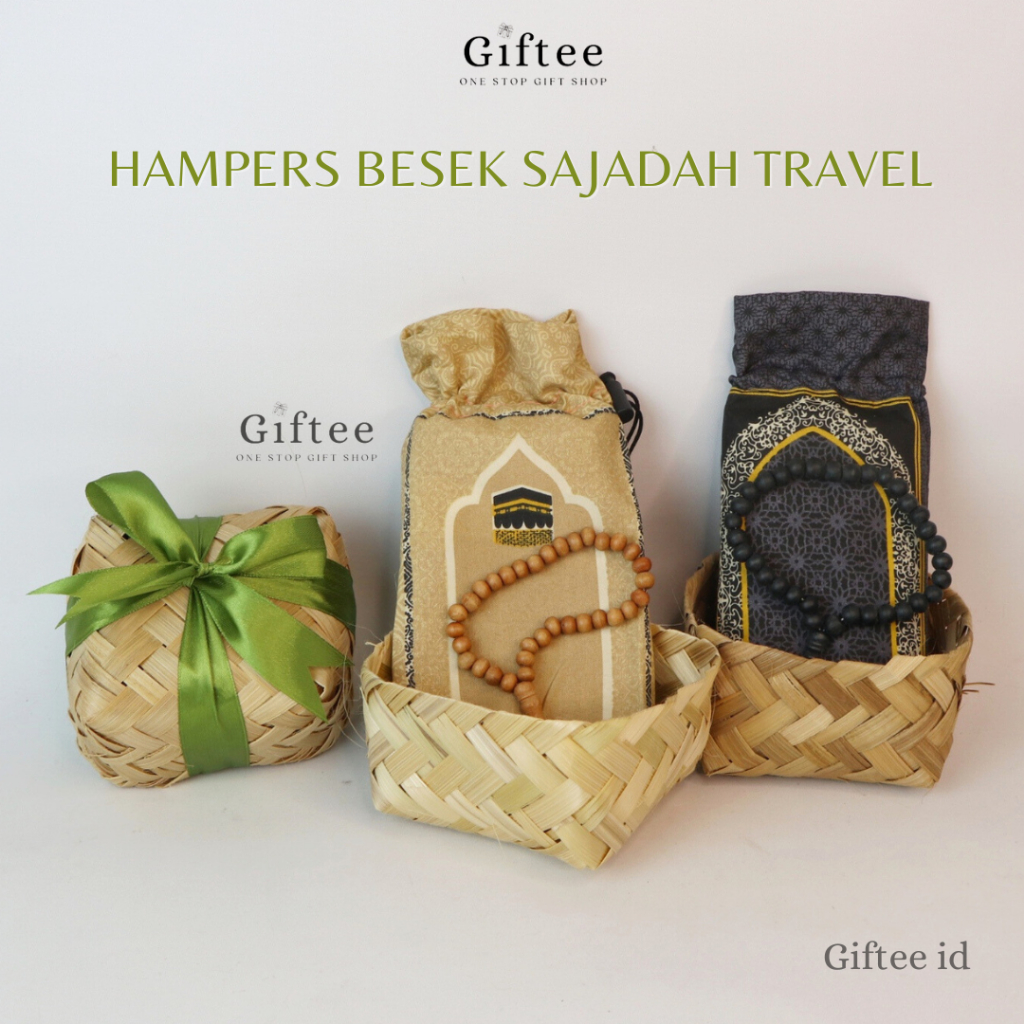 Jual HAMPERS LEBARAN SYAWAL BESEK SAJADAH TRAVEL TASBIH KAYU MURAH ...