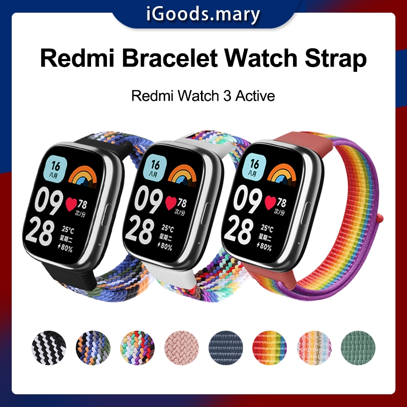 Jual Nylon Strap for Redmi Watch 3 Active Metal Buckle Braided Strap Replacement Band | Shopee ...