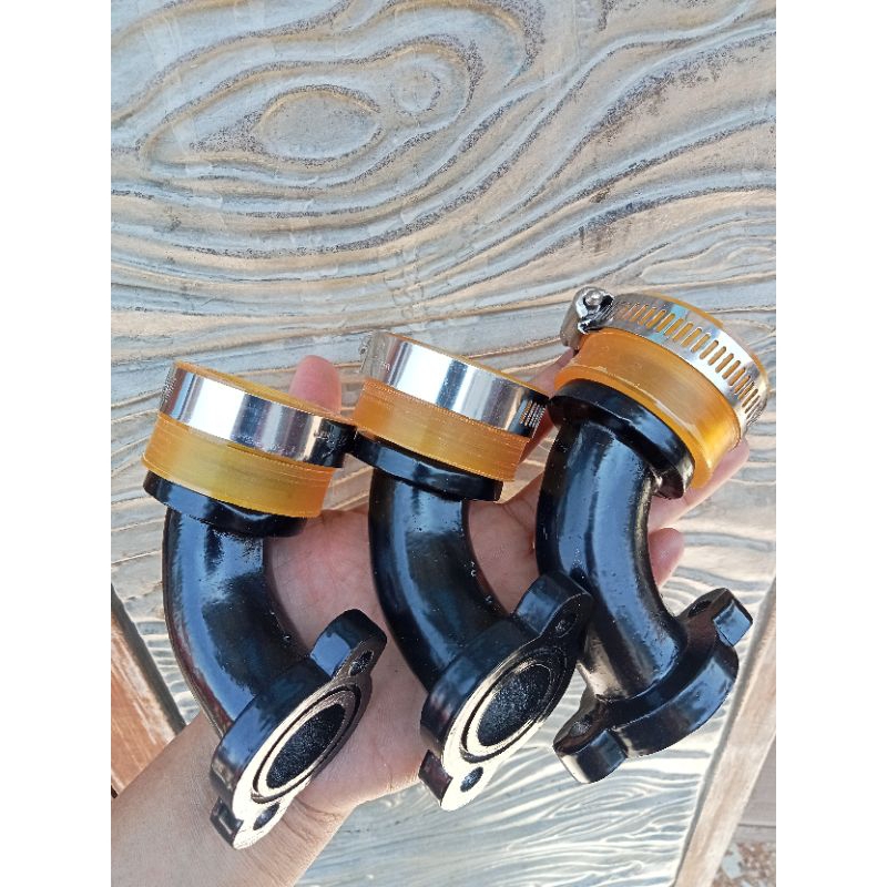 Jual Manipol Manifold Intake Miring Karet Teflon Karburator Motor bebebk PE 24.26.28 | Shopee ...
