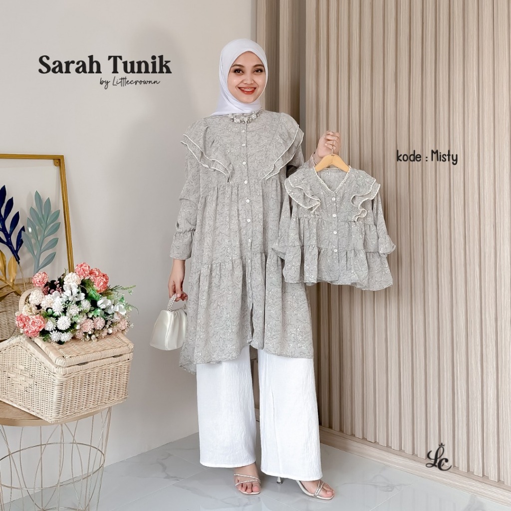 Jual Tunik Couple Ibu dan Anak | Sarah Tunik by Littlecrownn | Shopee ...
