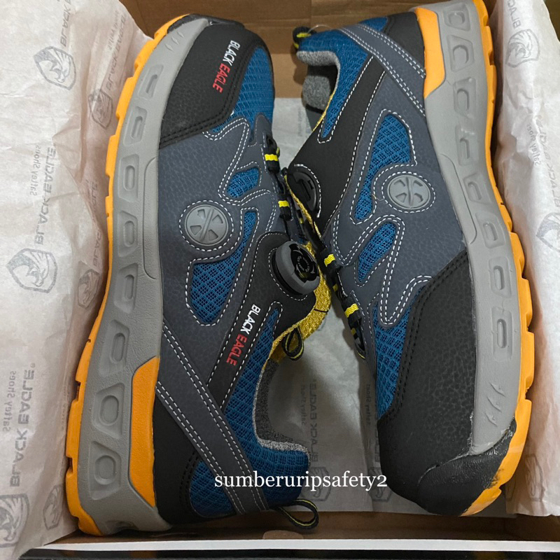 Jual Safety Shoes Black Eagle VC-401N Fastrex/Boa original | Shopee Indonesia