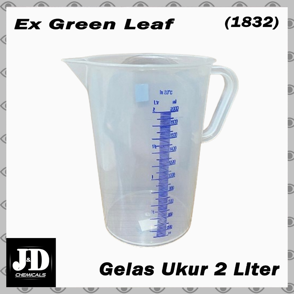 Jual Gelas Takar / Ukur Takaran Plastik 2 Liter Green Leaf (1832 ...