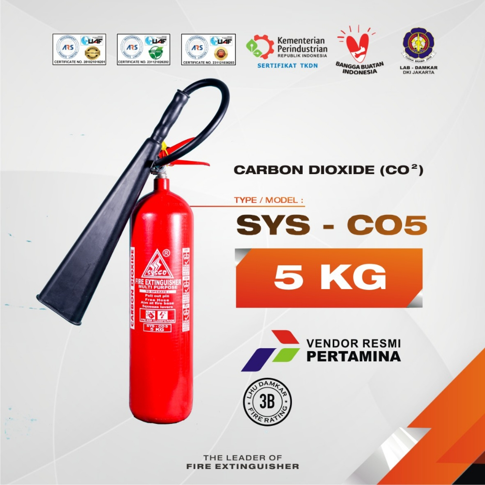 Jual APAR CO₂ 5 Kg - Alat Pemadam Api Premium - SYSCO FIRE | Shopee ...