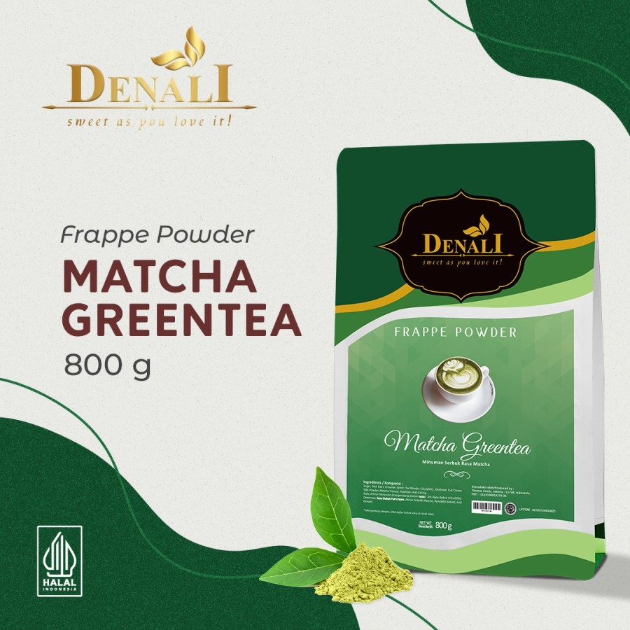 Jual DENALI MATCHA GREENTEA POWDER 800 GR - DENALI BUBUK | Shopee Indonesia