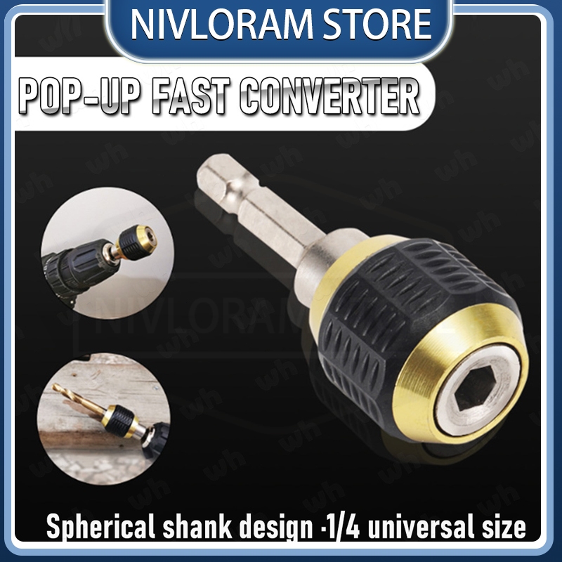 Jual Adaptor Mata Bor/Quick Change Adapter/Shank 60mm 1pc/ Keyless ...