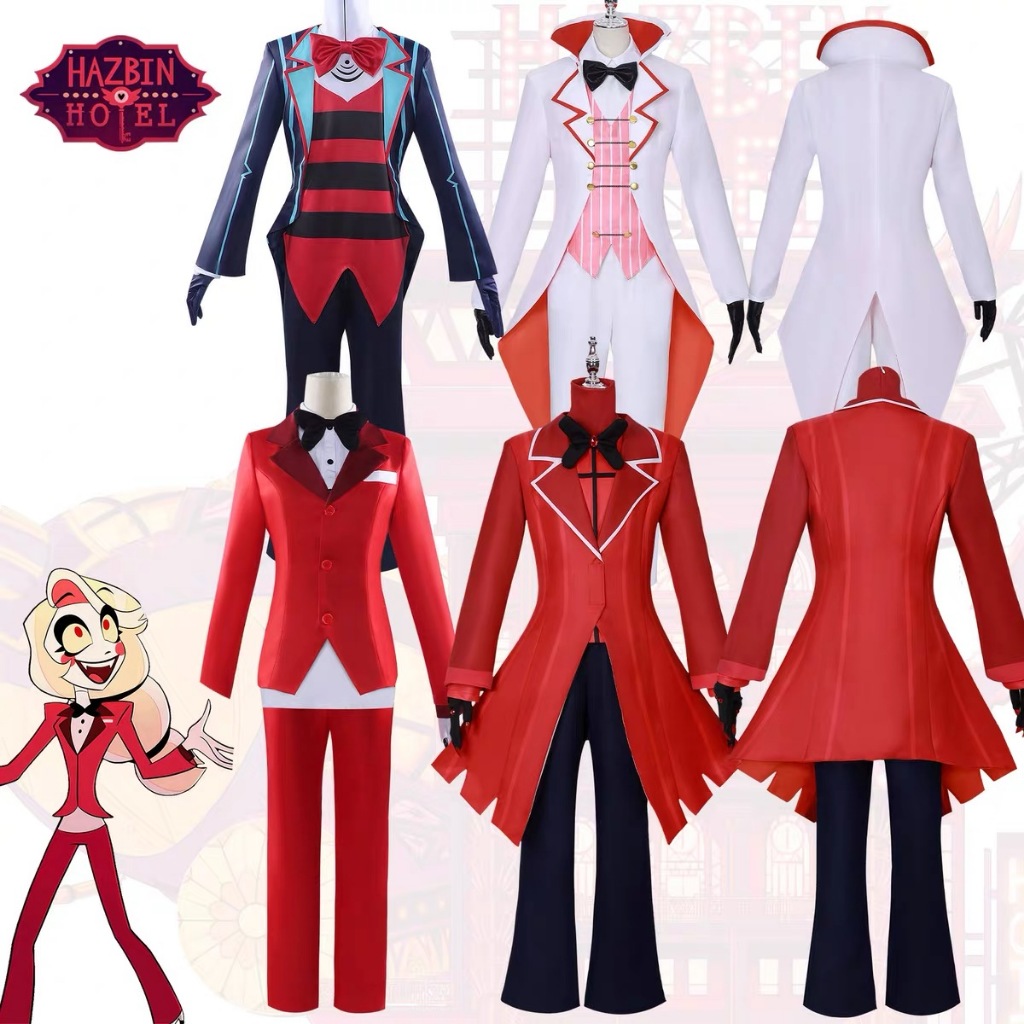 Jual Hazbin Cosplay Hotel Vox Cosplay Hat Costume Uniform Suit Outfit ...