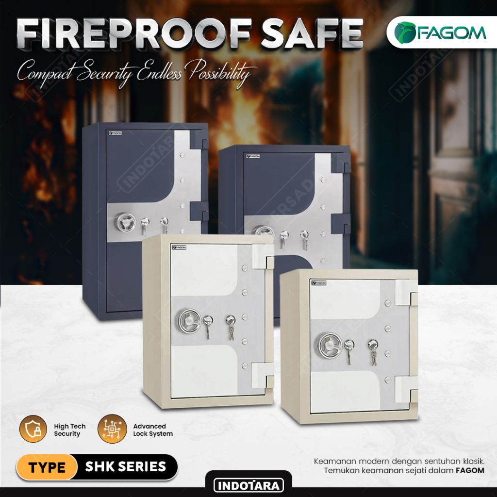 Jual Brankas Besi Anti Api Exclusive Safes FAGOM With Double Key Lock ...