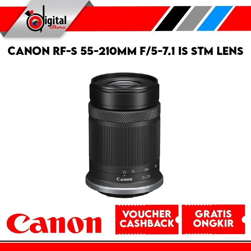 Jual Canon RF-S 55-210mm f/5-7.1 IS STM Lens | Shopee Indonesia
