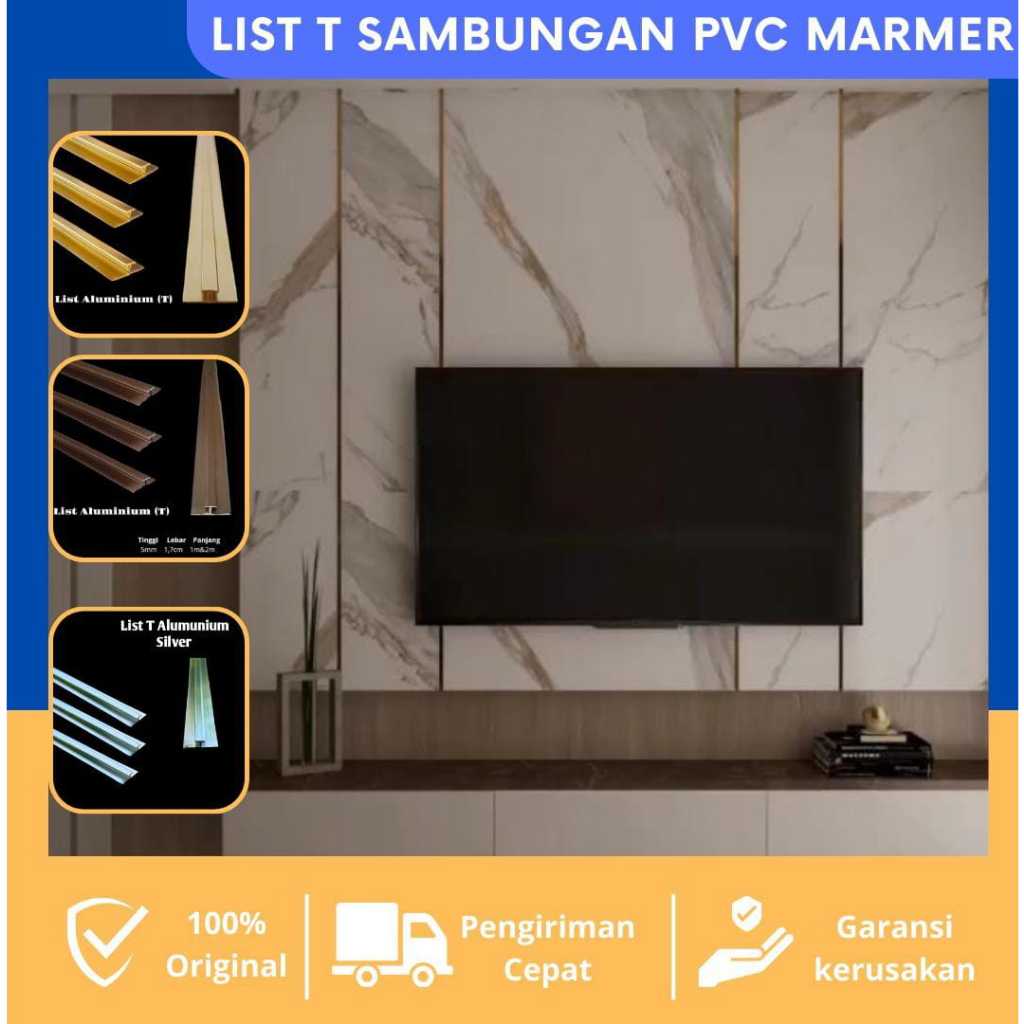 Jual List T untuk sambungan Pvc Marbel dan Wallboard | Shopee Indonesia