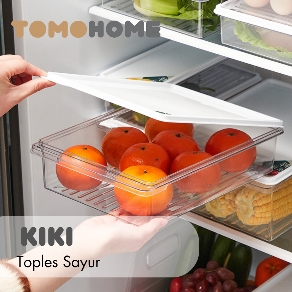 Jual TOMO - KIKI Wadah Box Sayuran Buah Stackable Kontainer Buah Buahan ...