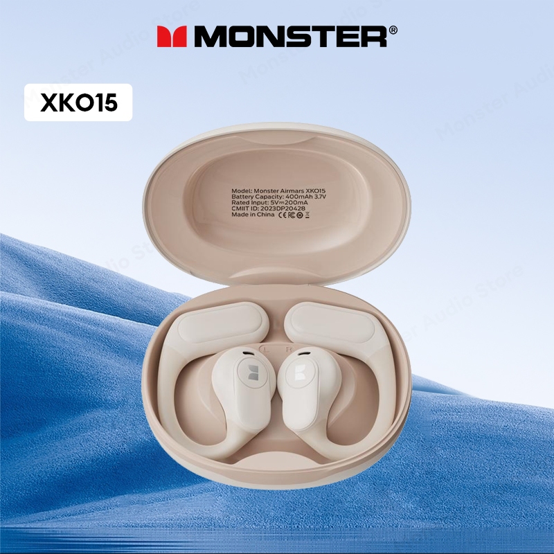 Jual Monster XKO15 OWS Earphone Bluetooth 5.4 360° Stereo Sound Headset ...