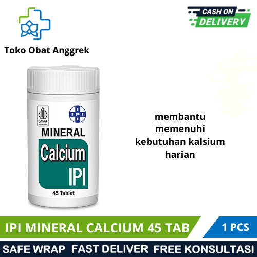 Jual IPI MINERAL CALCIUM 45 TAB/VITAMIN KALSIUM/TULANG DAN GIGI ...