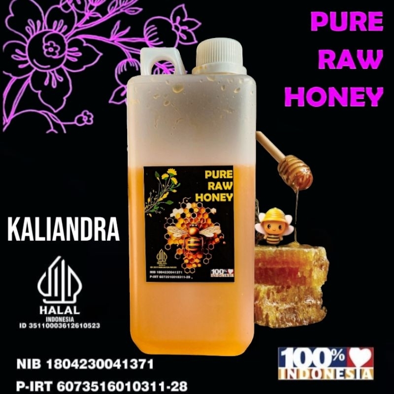 Jual 1 KG | Madu Murni Hutan kaliandra 100% Original Raw Honey | Shopee Indonesia