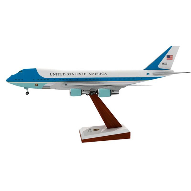 Jual Lembaran pola papercraft pesawat boeing VC-25 air force one skala ...