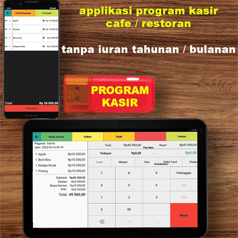 Jual program Kasir untuk Usaha restoran cafe dll Aplikasi sofware ...