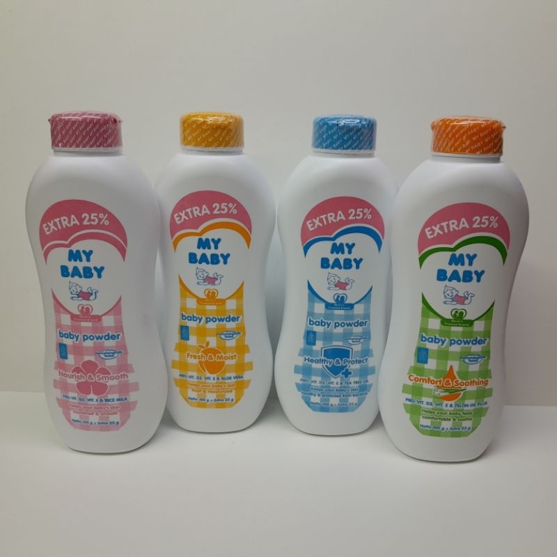 Jual 3pcs] MY BABY Powder bedak tabur bayi 90g+25g bpom | Shopee Indonesia