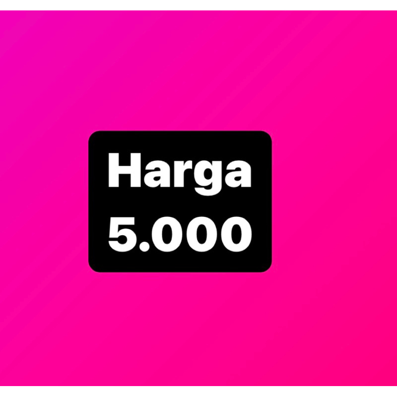 Jual LIVE! Harga 5k | Shopee Indonesia