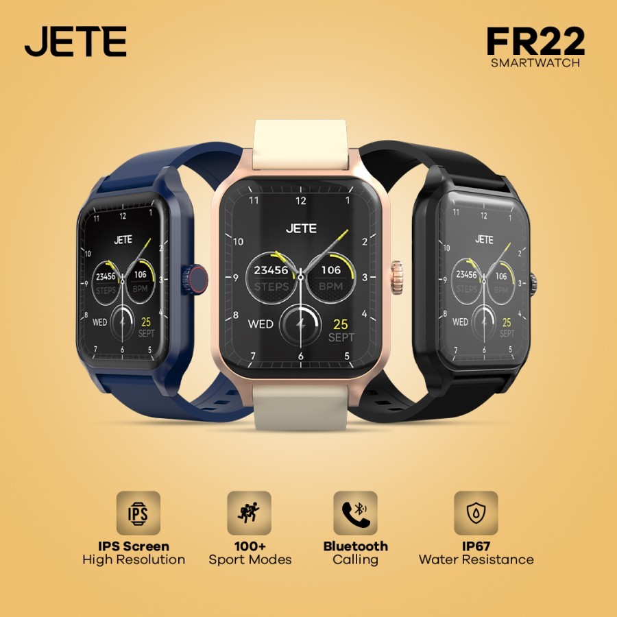 Jual Smartwatch JETE FR22 Sport Mode 100 Custom Watch Face Screen IPS ...