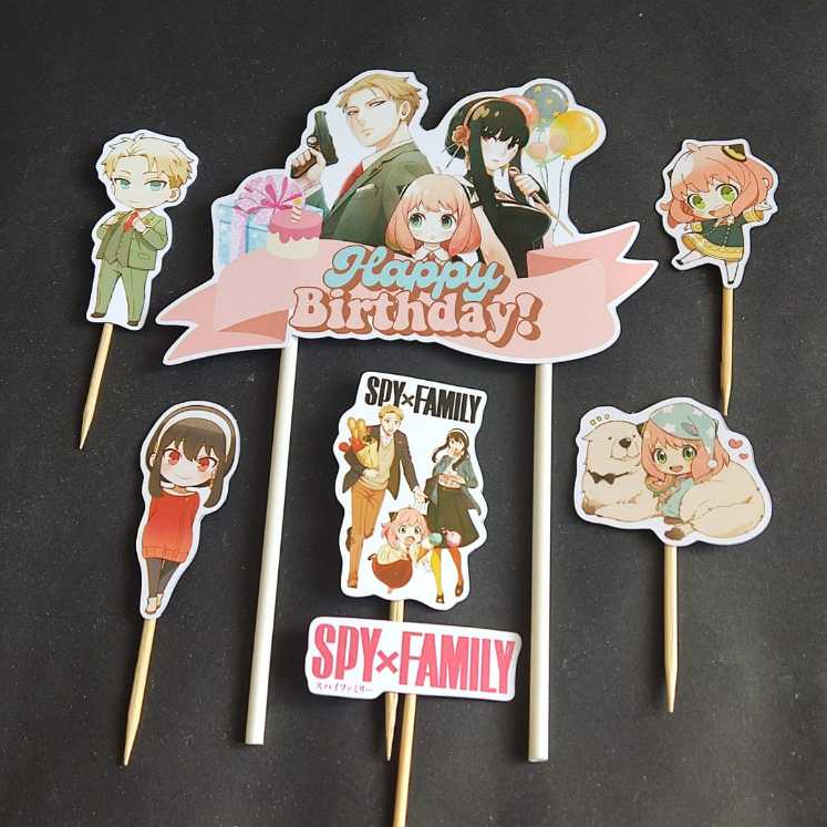 Jual topper anya spy x family hiasan kue happy birthday | Shopee Indonesia