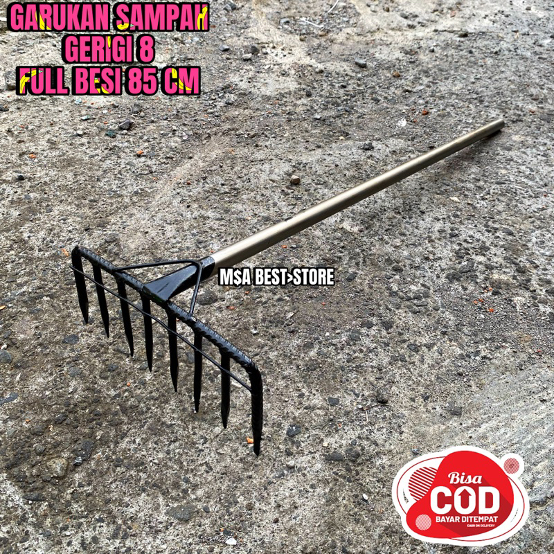 Jual Alat Garukan Berkebun Garukan Sampah Gerigi 8 Bahan Full Besi ...