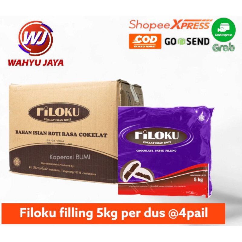 Jual Filoku coklat filling 5kg per dus isi @4pail | Shopee Indonesia