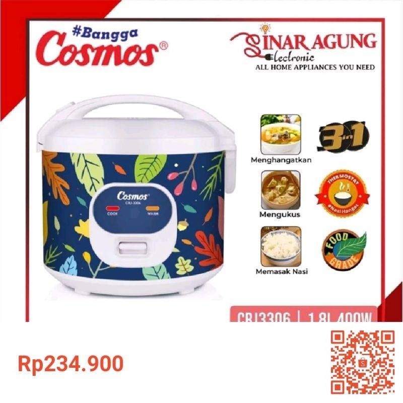 Jual RICE COOKER COSMOS | Shopee Indonesia