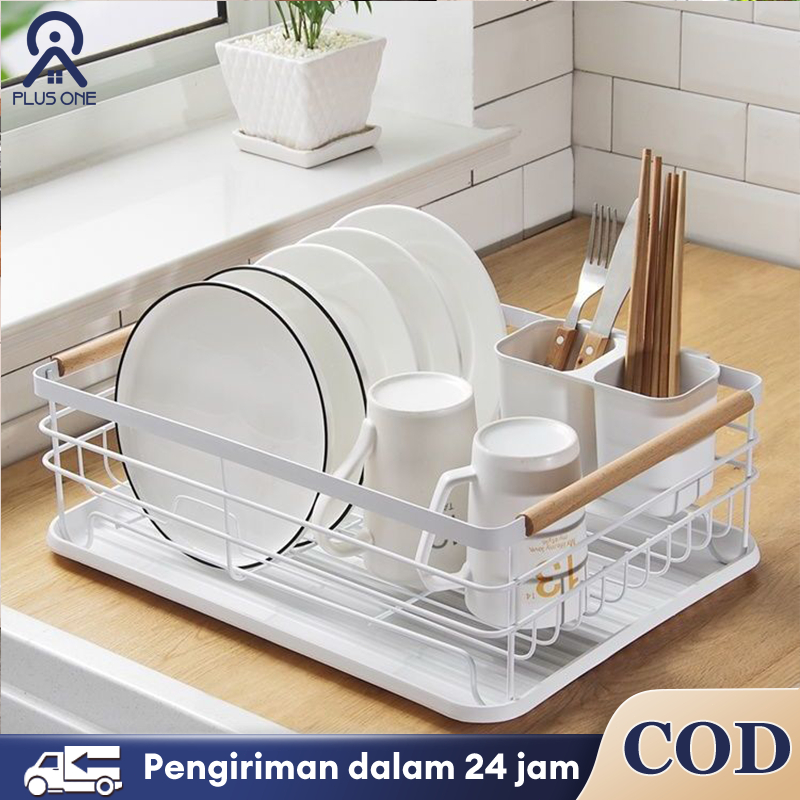 Jual Metal Plate Disk Drainer Rack Disks Chopstick Holder Organizer ...