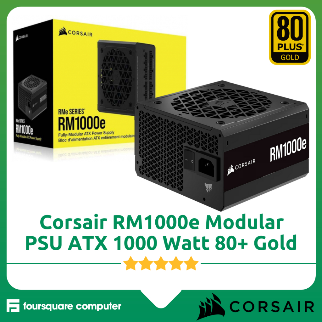 Jual PSU Corsair RM1000e 100 Watt 80 Plus Gold Modular Power Supply ...