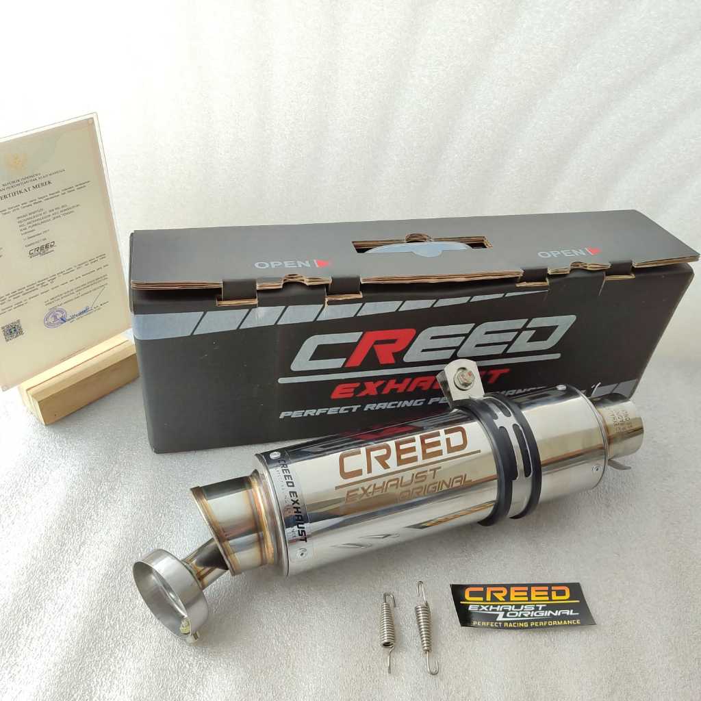 Jual Tabung Silincer Knalpot Racing Creed Exhaust Original Inlet 50mm ...