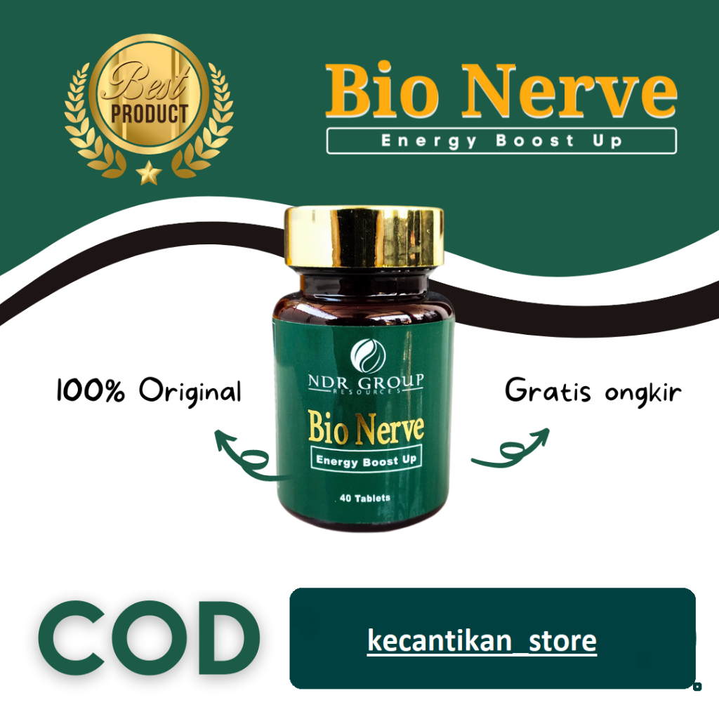 Jual BIO NERVE NDR MALAYSIA ORIGINAL 1 BOTOL 40 TABLET | Shopee Indonesia